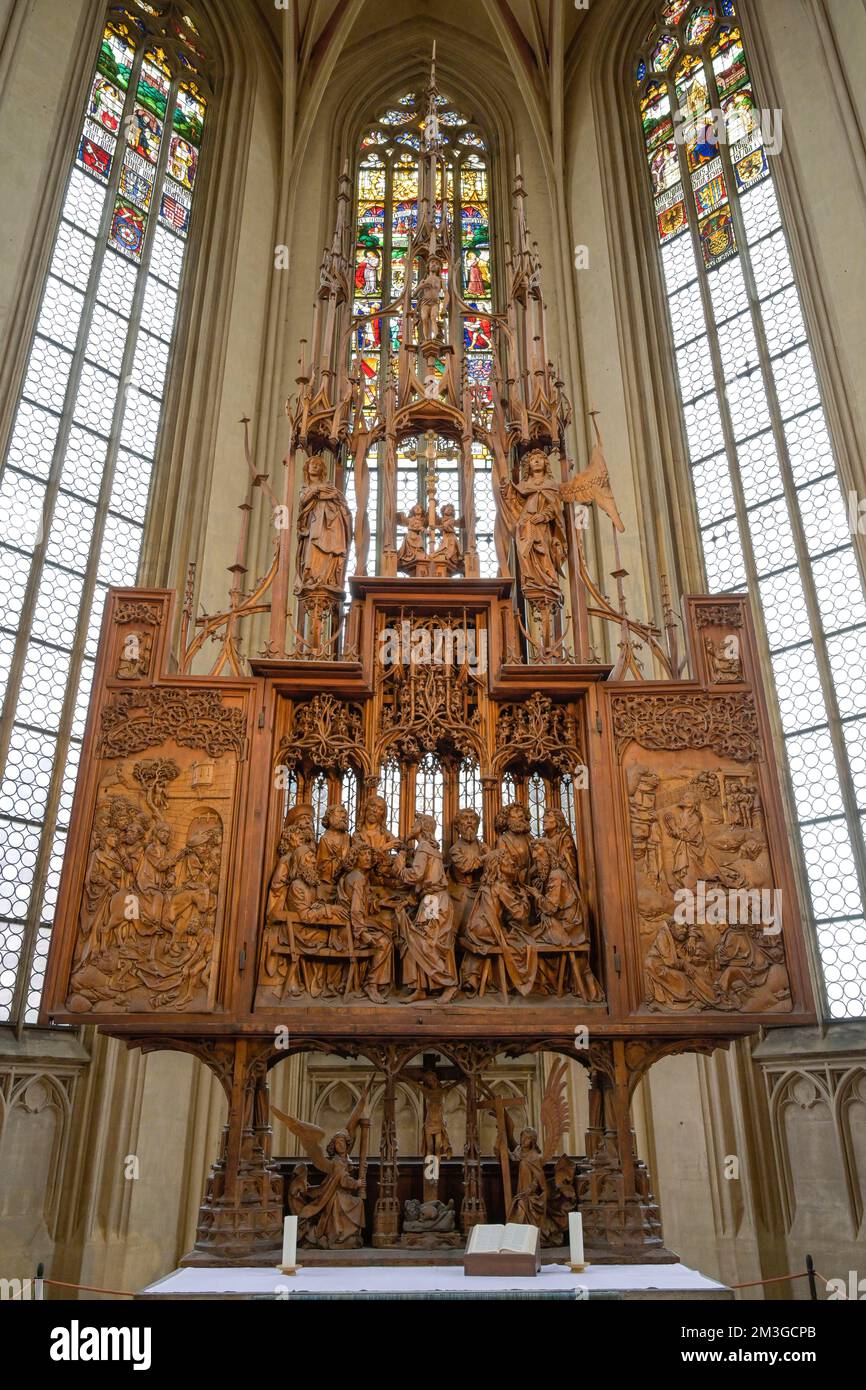 Altar of the Holy Blood by Tilman Riemenschneider, St. Jacob's Town ...