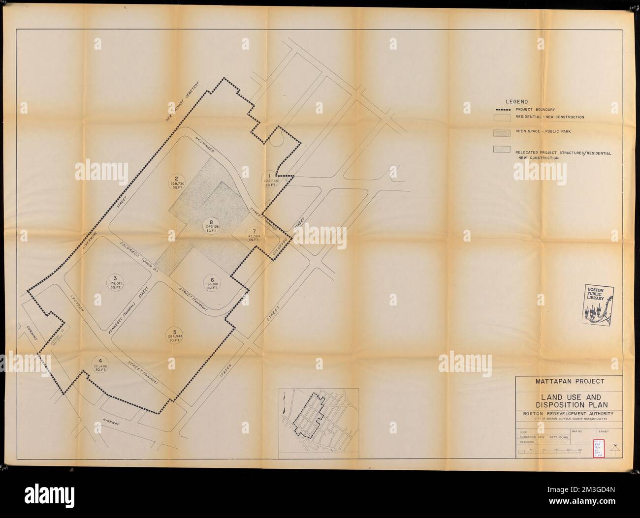 Mattapan project : land use and disposition plan , Mattapan Mass., Maps ...