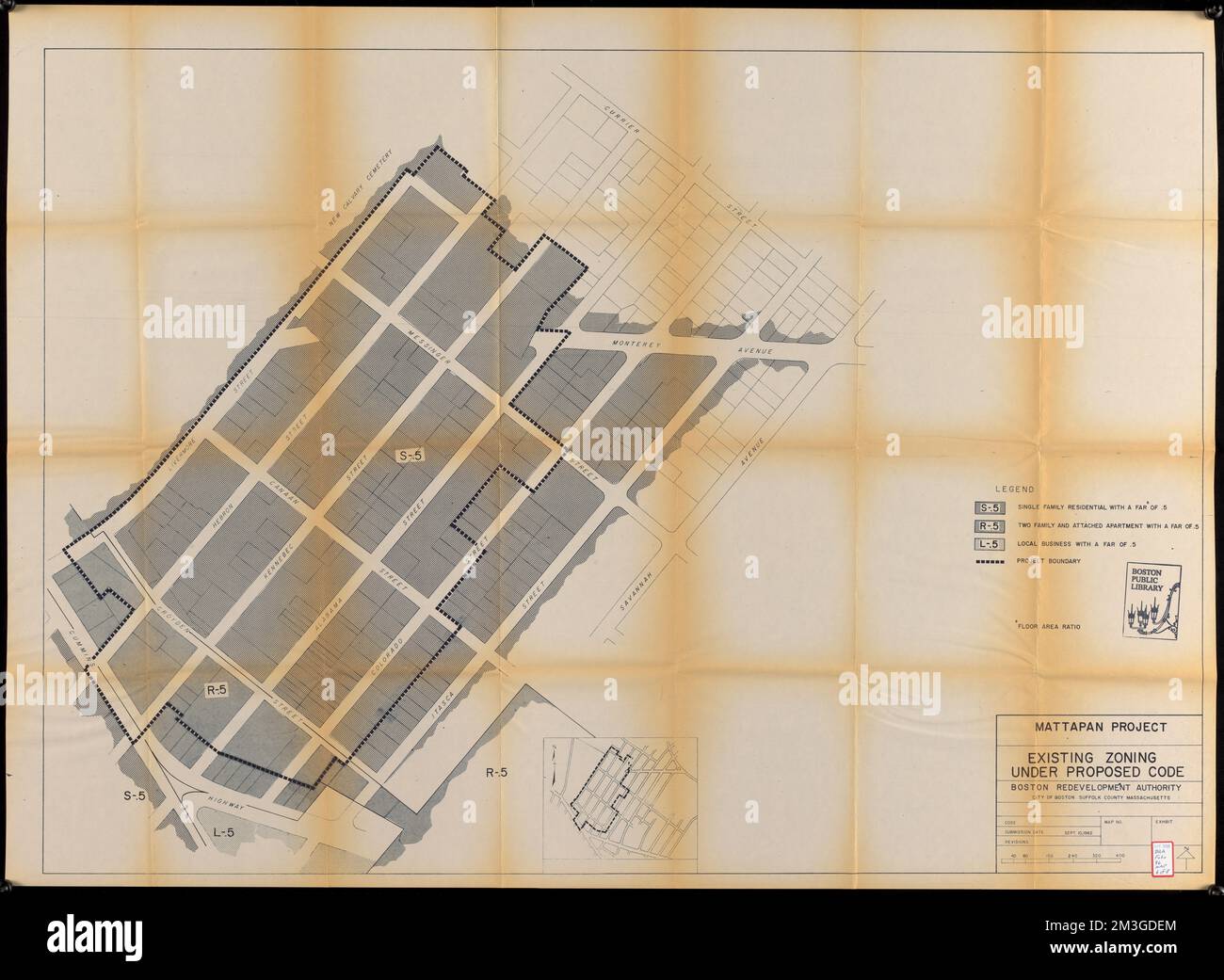 Mattapan project : existing zoning under proposed code , Mattapan Mass ...
