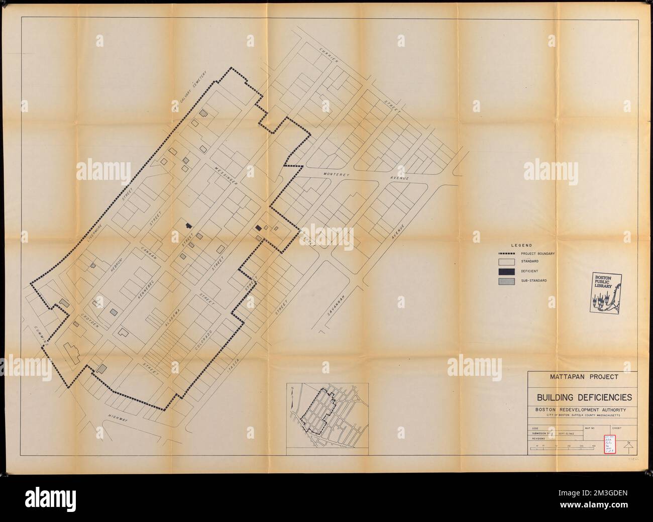 Mattapan project : building deficiencies , Mattapan Mass., Maps, City ...
