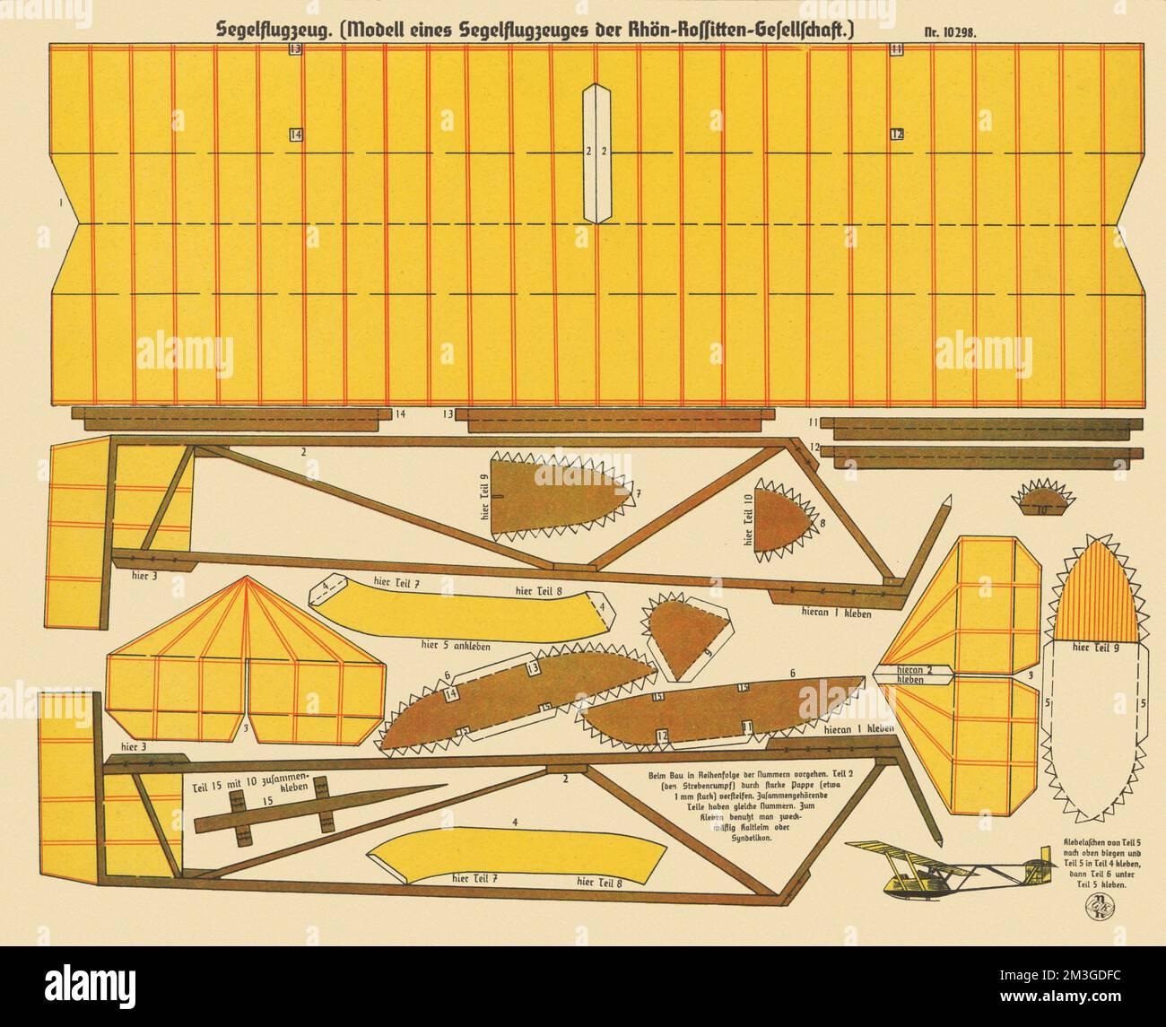 Model 437 - Passenger airplane Stock Photo - Alamy