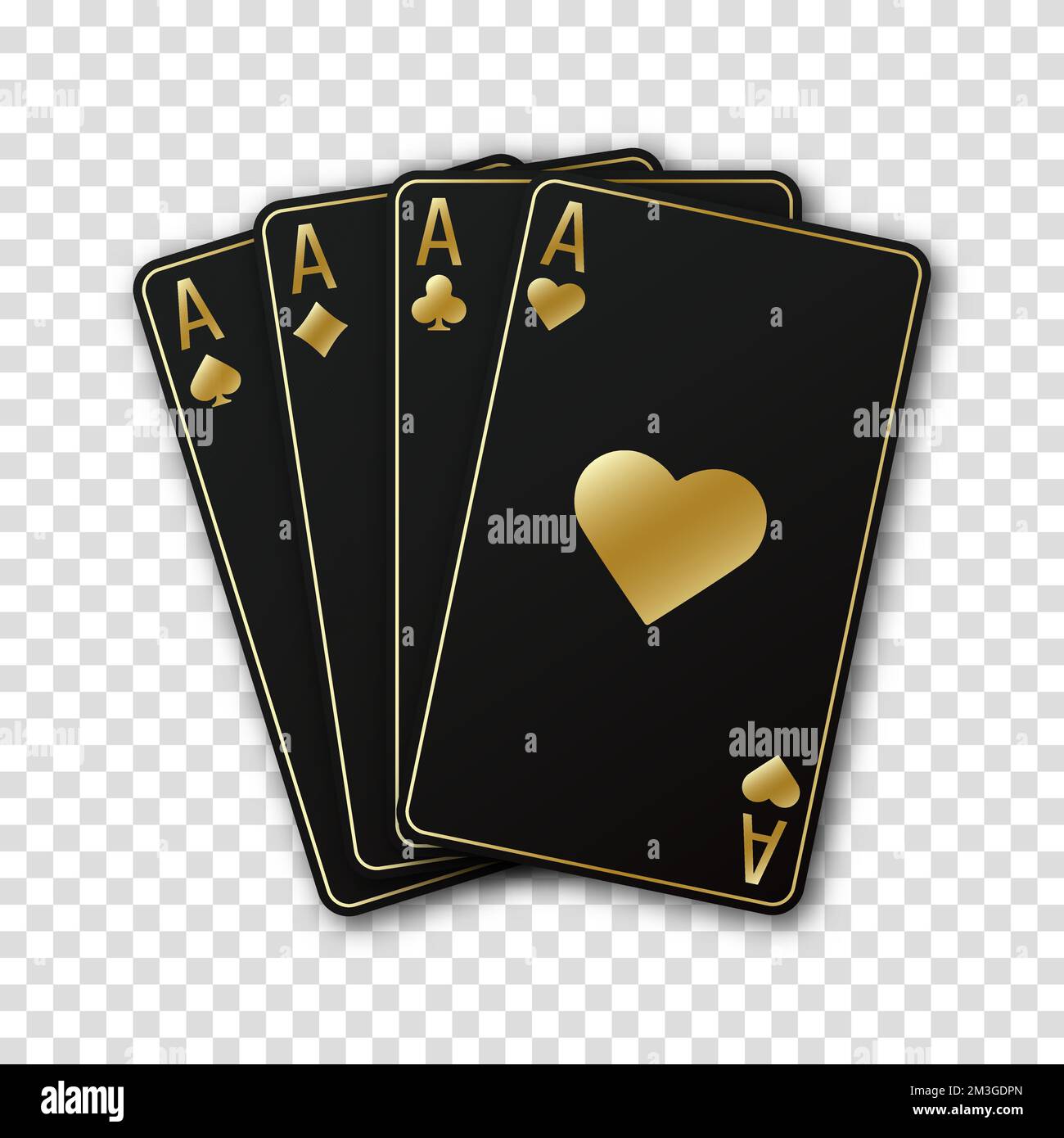 Playing cards fan Stock Vector Images - Alamy