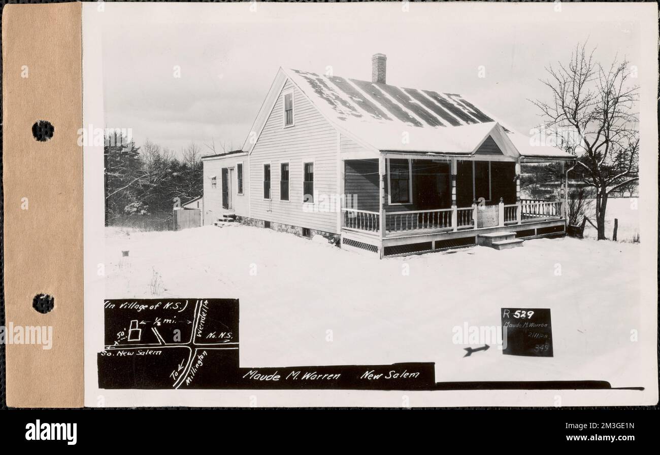 Maude M. Warren, house, New Salem, Mass., Feb. 11, 1928 : Parcel no ...