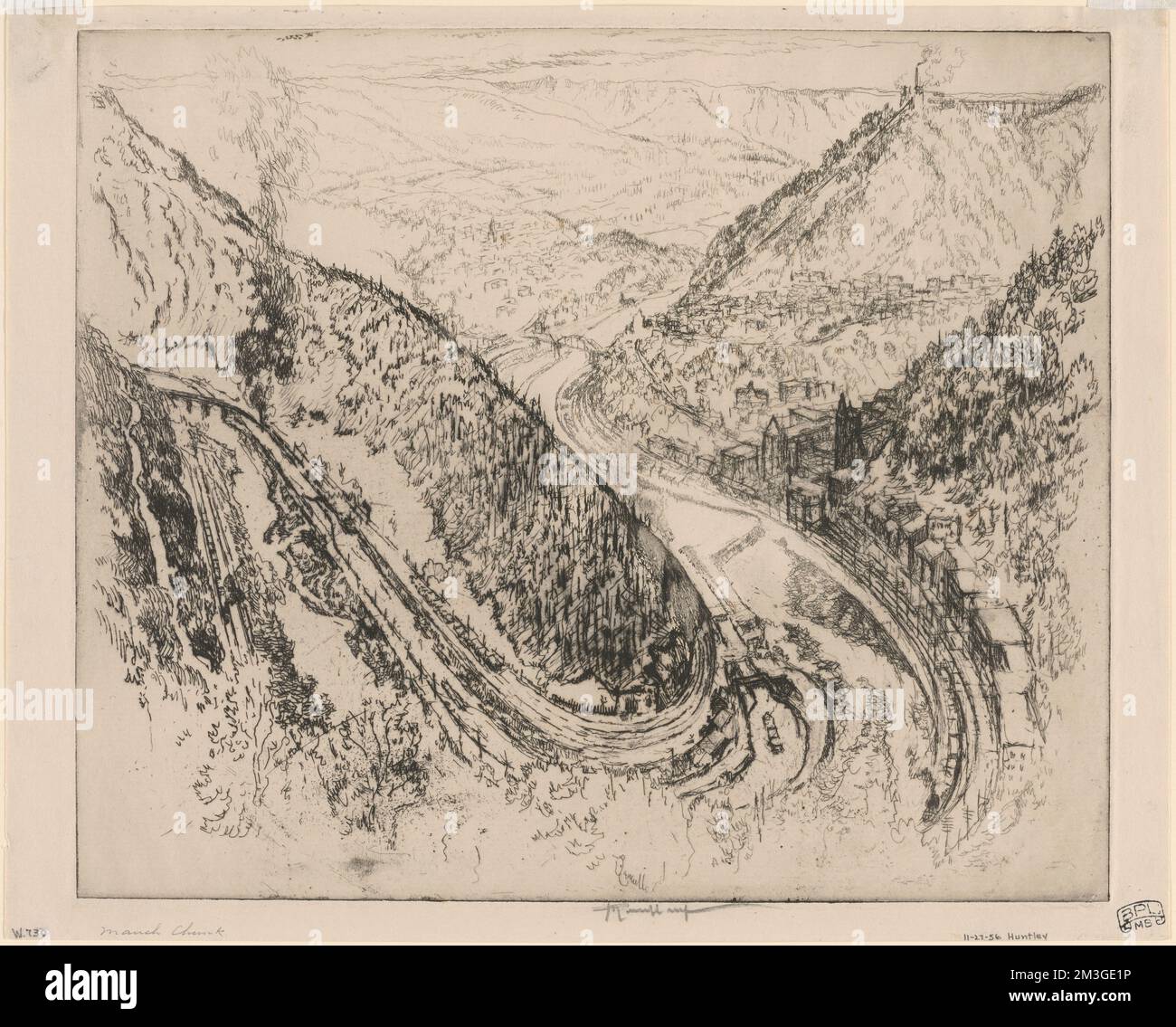 Mauch Chunk , Railroad tracks, Mountains, Mauch Chunk Switchback ...