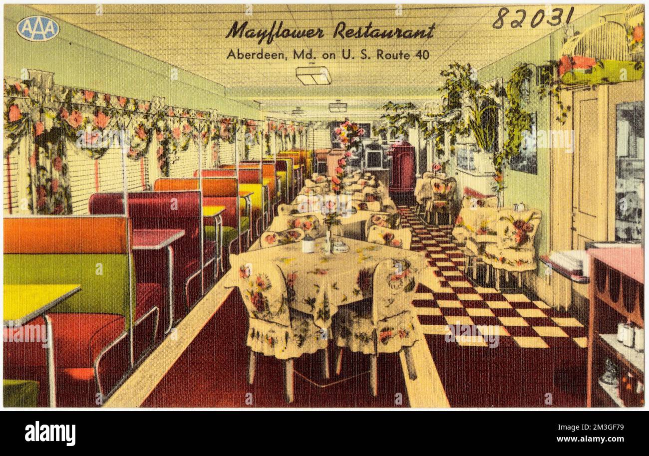 Mayflower Restaurant, Aberdeen, Md. on U. S. Route 40 , Restaurants ...