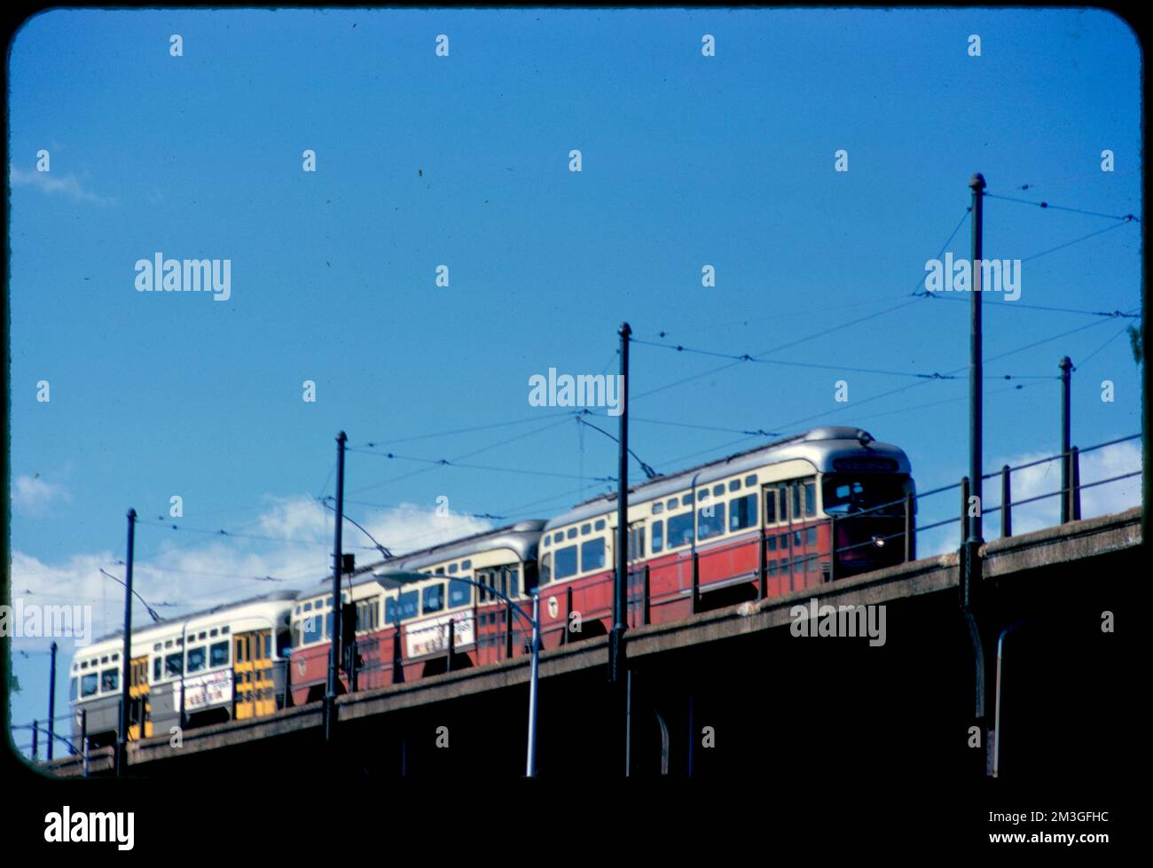 MBTA Green Line train, Cambridge , Elevated railroads, Subways. Edmund ...