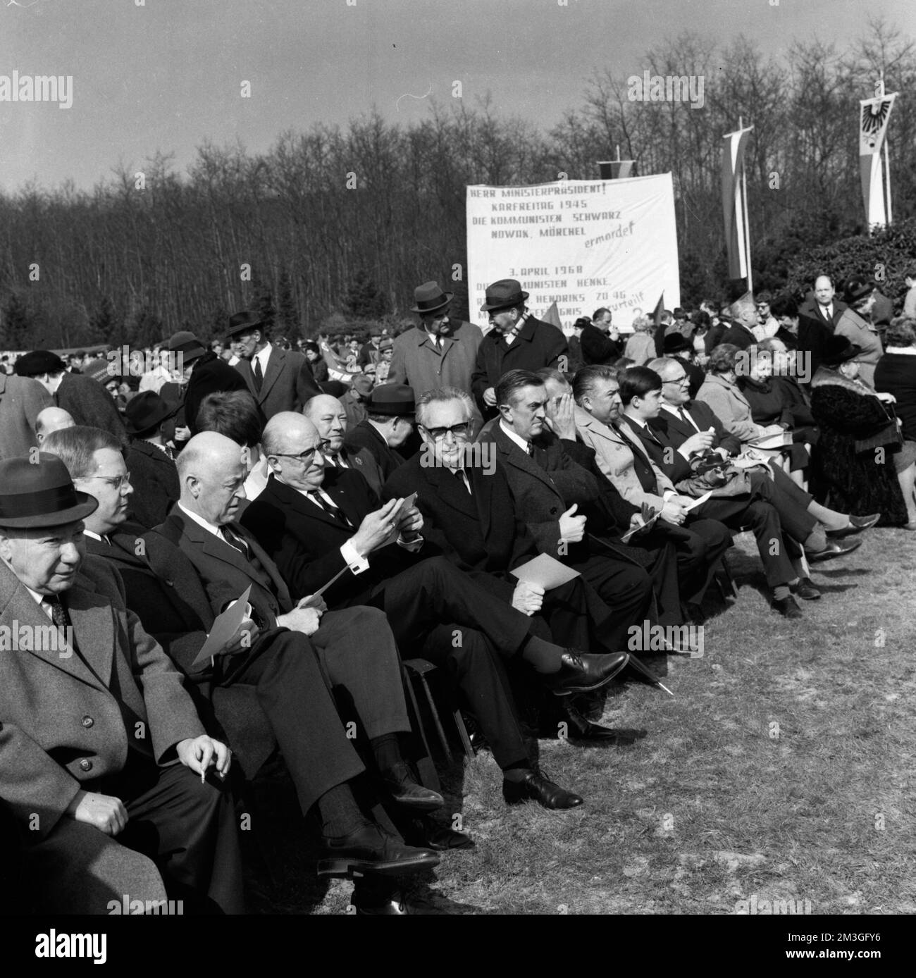 The traditional tribute to Nazi victims in the Bittermark, here on 12 ...