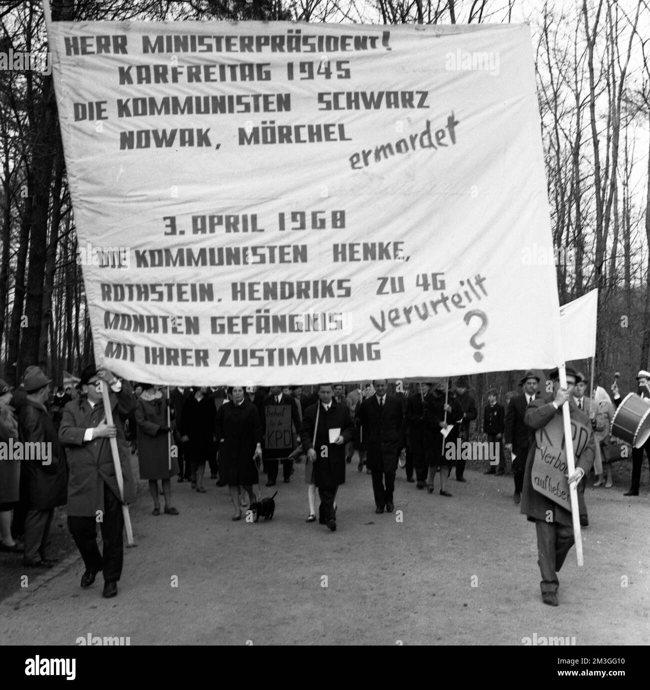 The traditional honouring of Nazi victims in the Bittermark, here on 12 ...