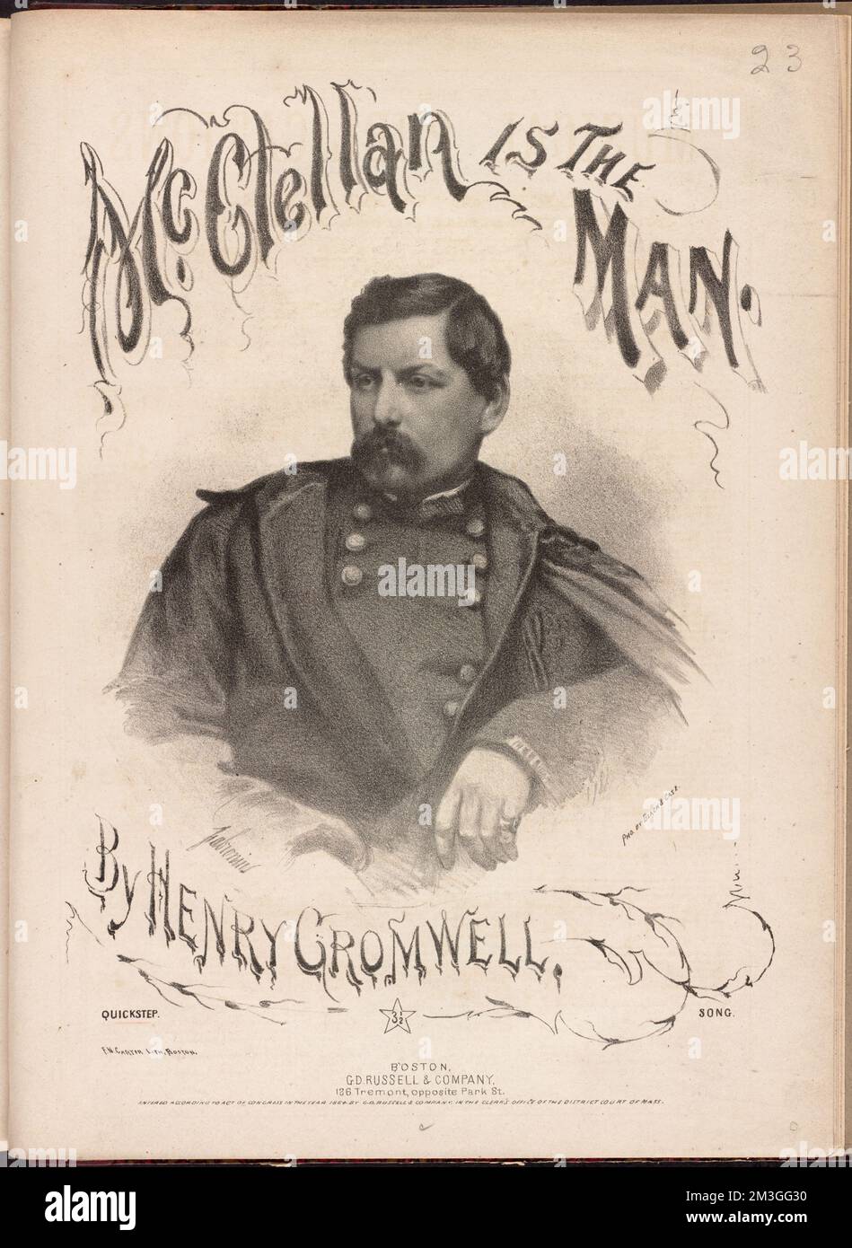 Mcclellan 1826 1885 hi-res stock photography and images - Alamy