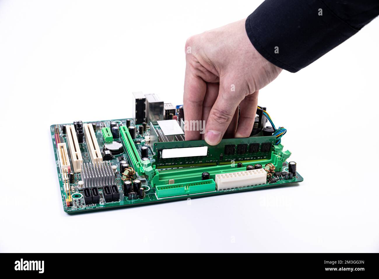 Installing A New Ram Ddr Memory For A Personal Computer Processor