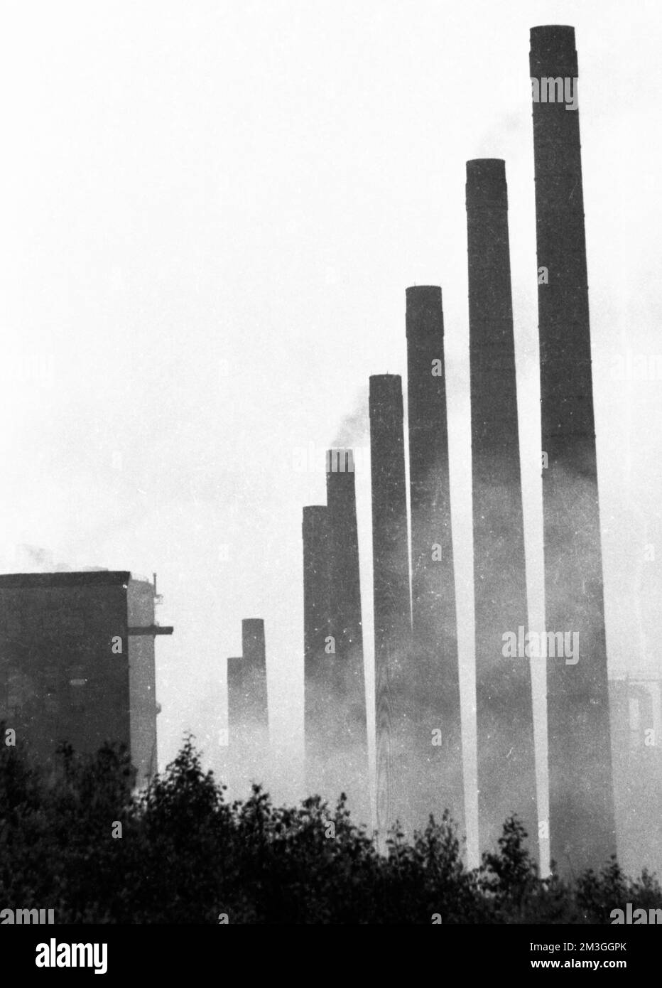 Negative highlights in the Ruhr area in the years 1965 to 1971. Air ...