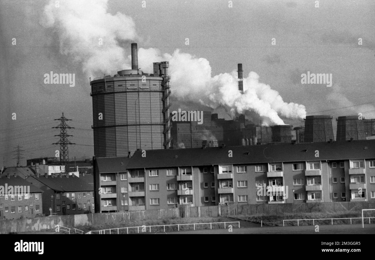 Negative highlights in the Ruhr area in the years 1965 to 1971, Germany ...