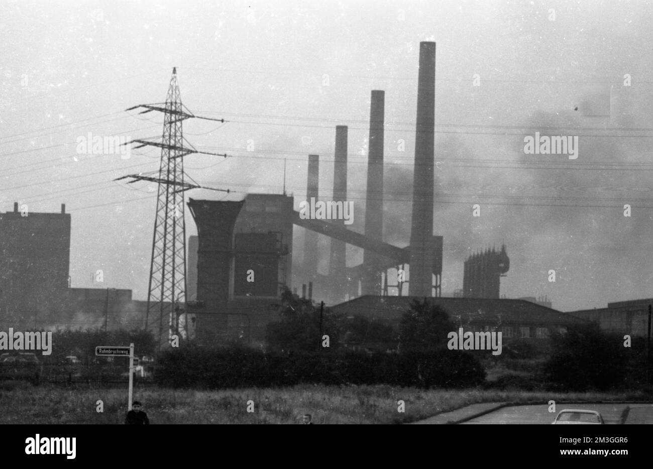 Negative highlights in the Ruhr area in the years 1965 to 1971. . Air ...