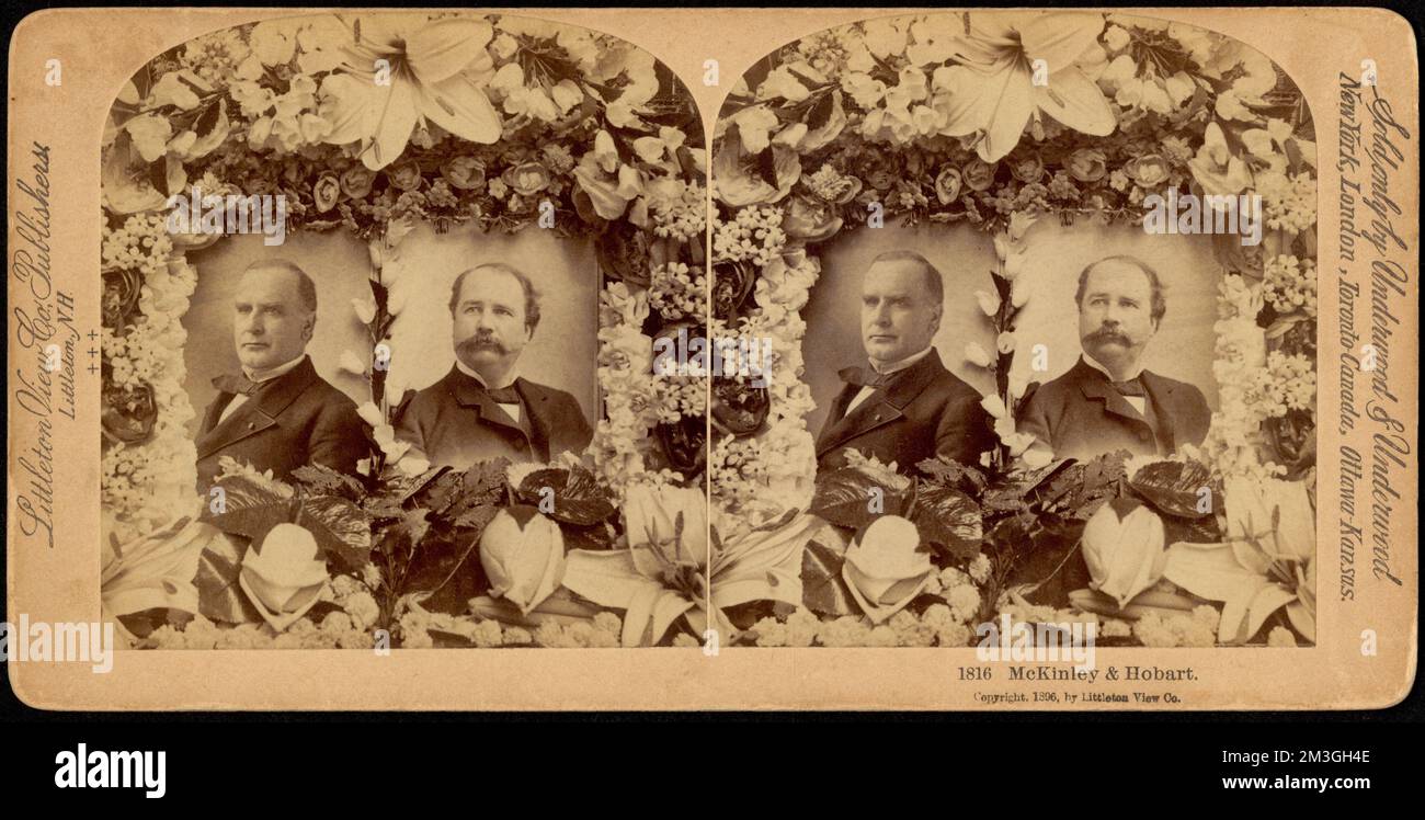 McKinley & Hobart , Presidents, Vice presidents, Hobart, Garret A ...