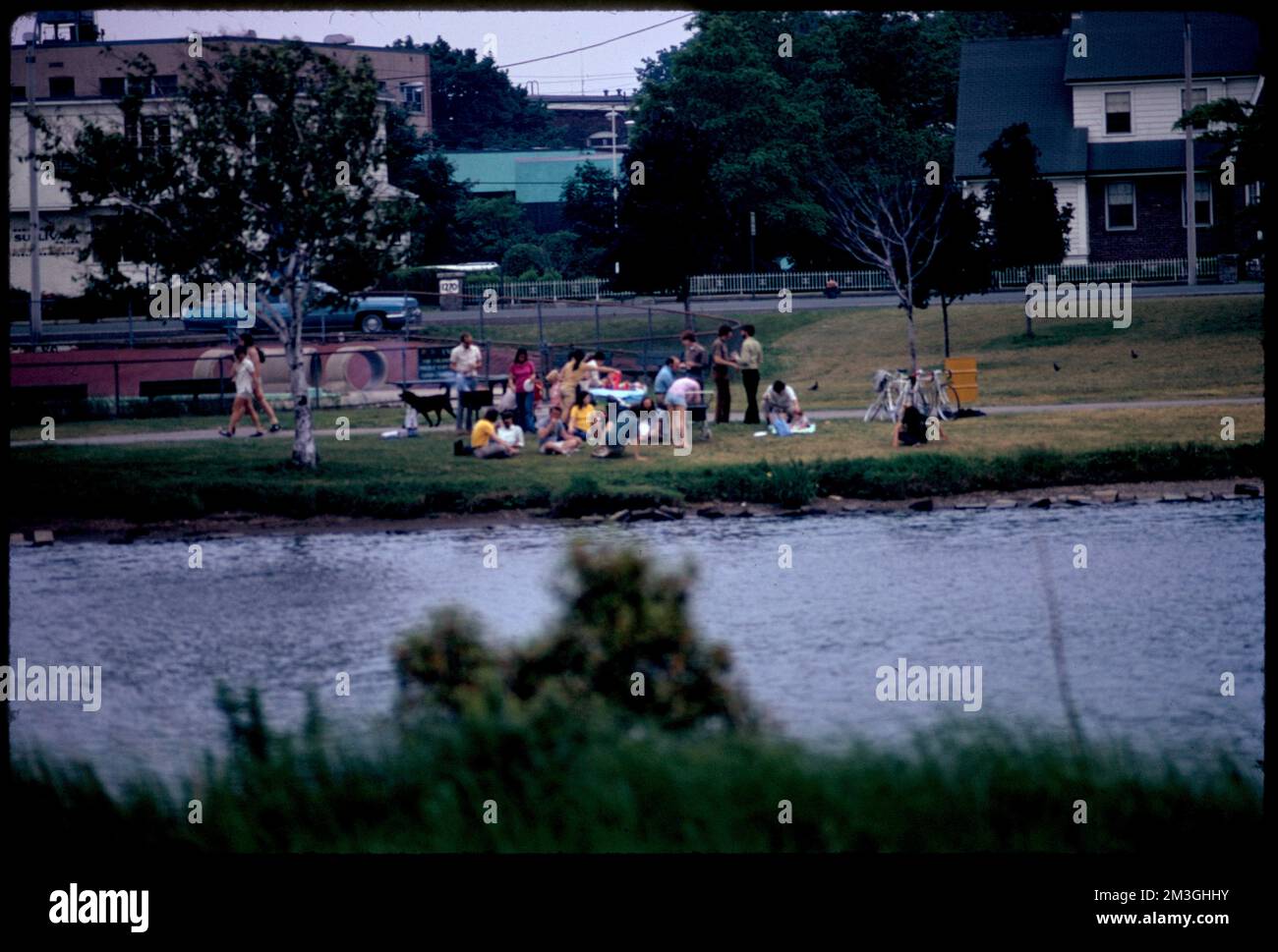 MDC recreation area from Cambridge side of Charles River , Rivers ...