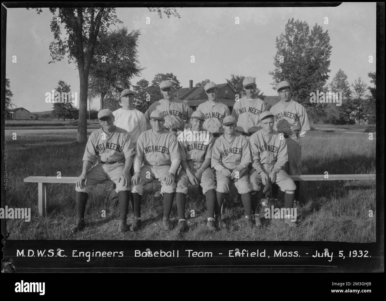 M.D.W.S.C. Engineers baseball team, Enfield, Mass., July 5, 1932 ...