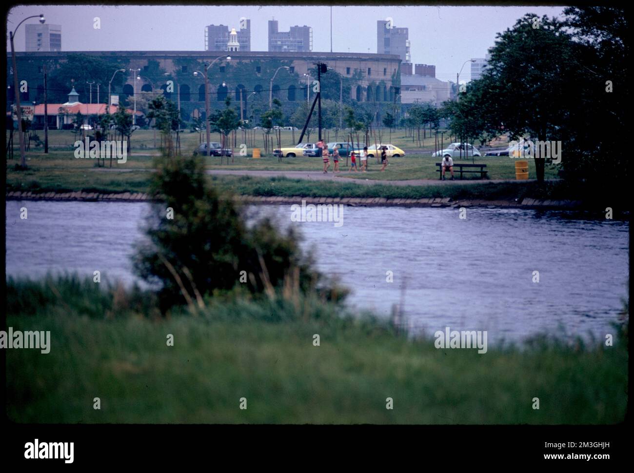 MDC recreation area from Cambridge side of Charles River , Rivers ...