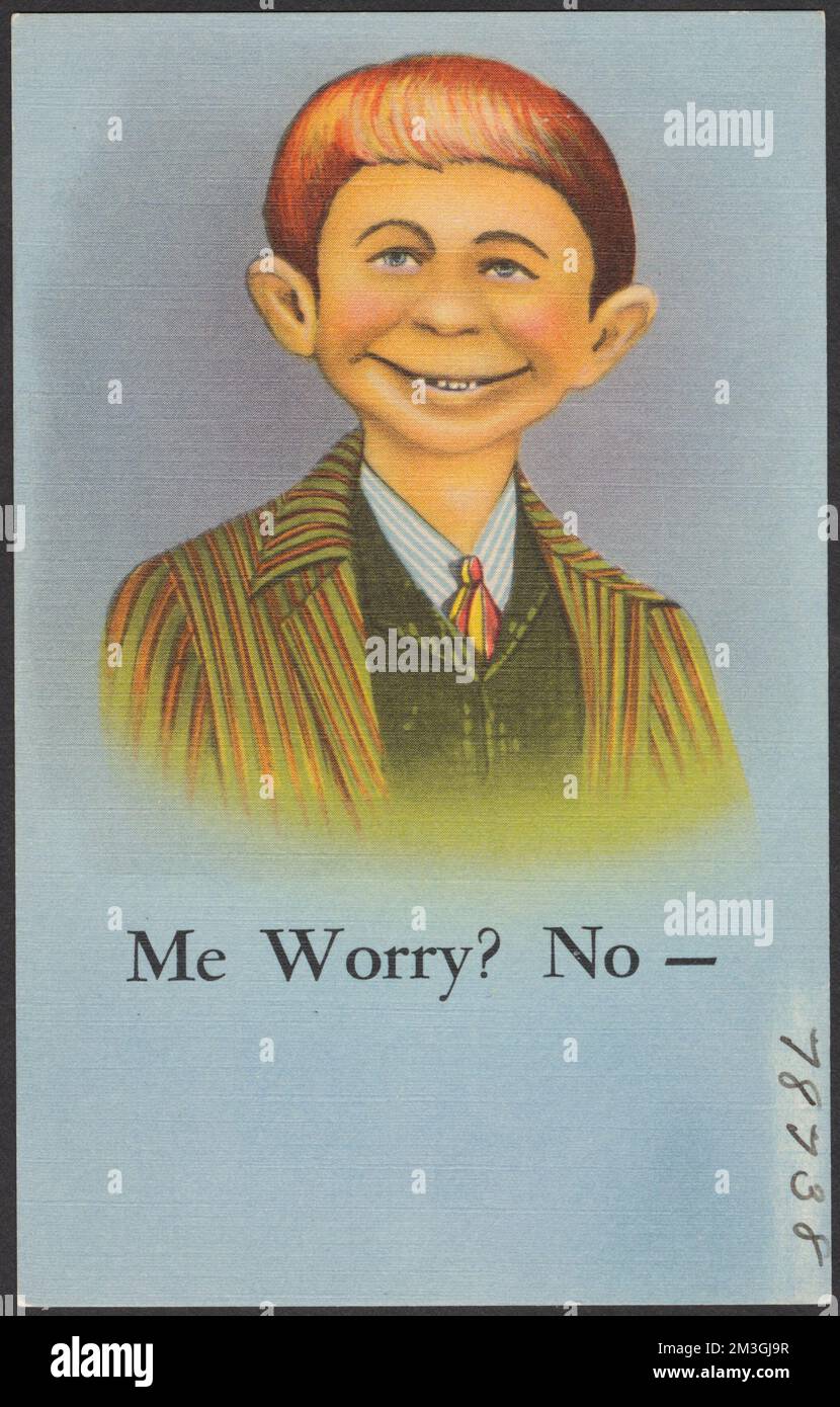 Me worry? No- , Tichnor Brothers Collection, postcards of the United ...