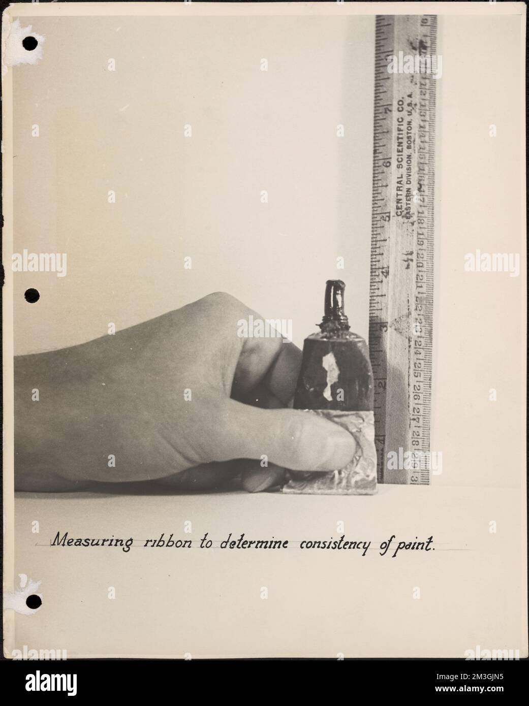 Measuring ribbon to determine consistency of paint , Paints & varnishes ...