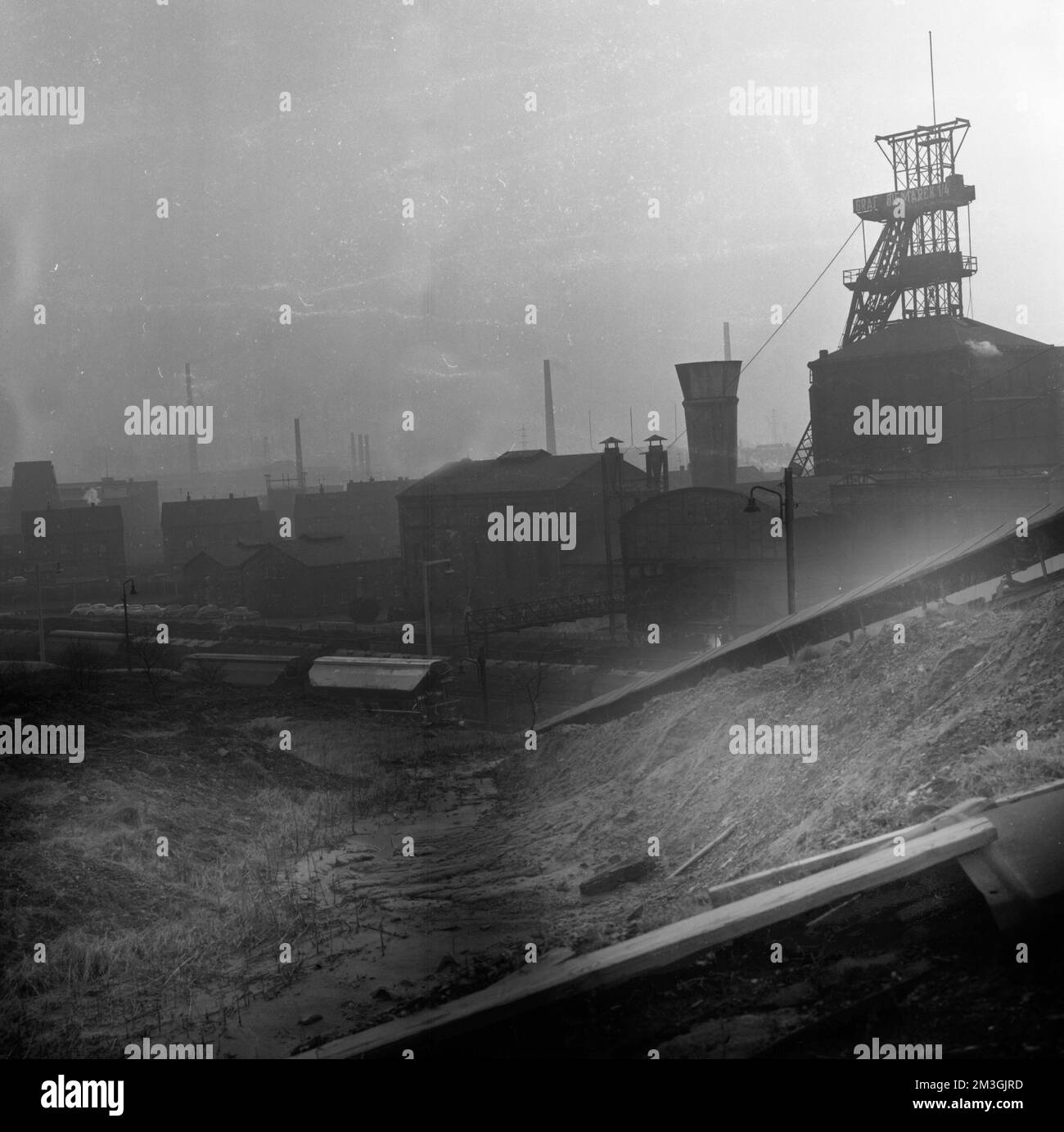Former colliery area Black and White Stock Photos & Images - Alamy