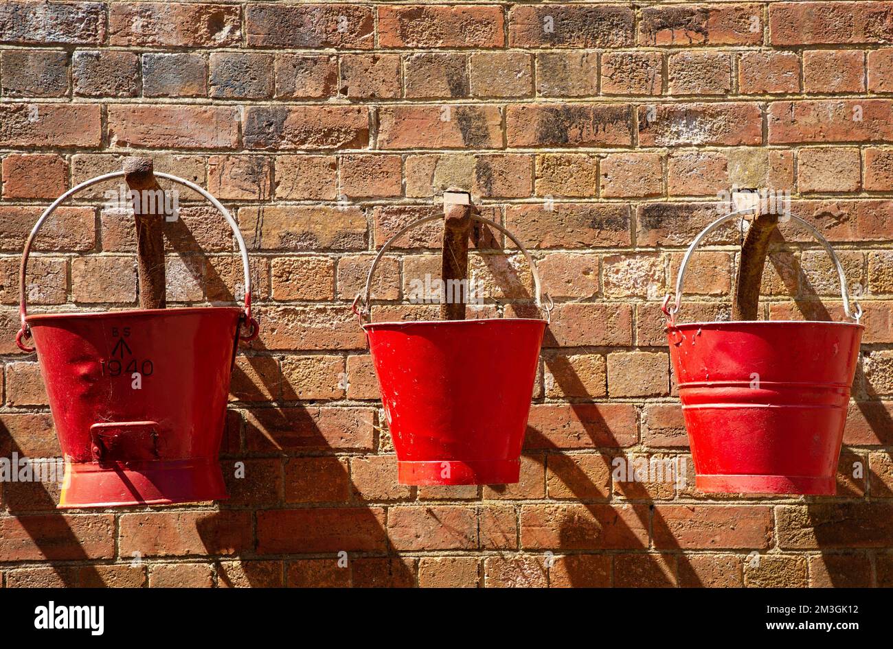 Vintage fire buckets hi-res stock photography and images - Alamy