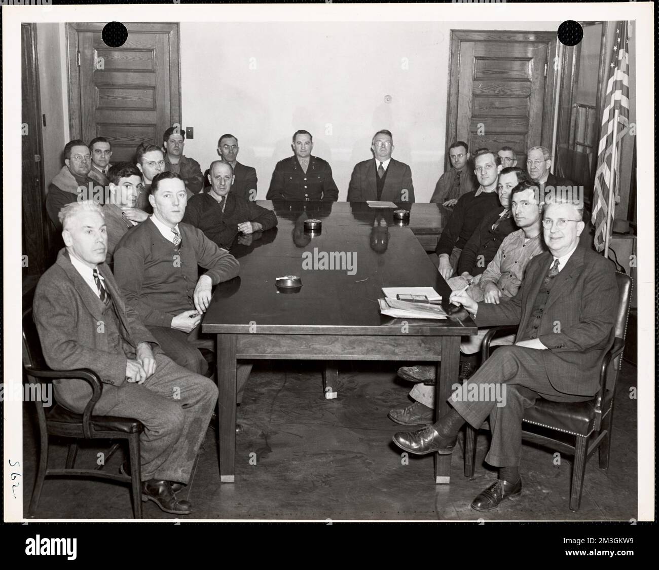 Meeting , Military officers, Meetings, Watertown Arsenal Mass.. Records ...