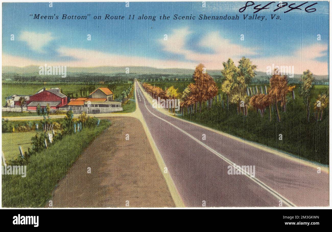 'Meem's Bottom' on Route 11 along the scenic Shenandoah Valley, Va ...