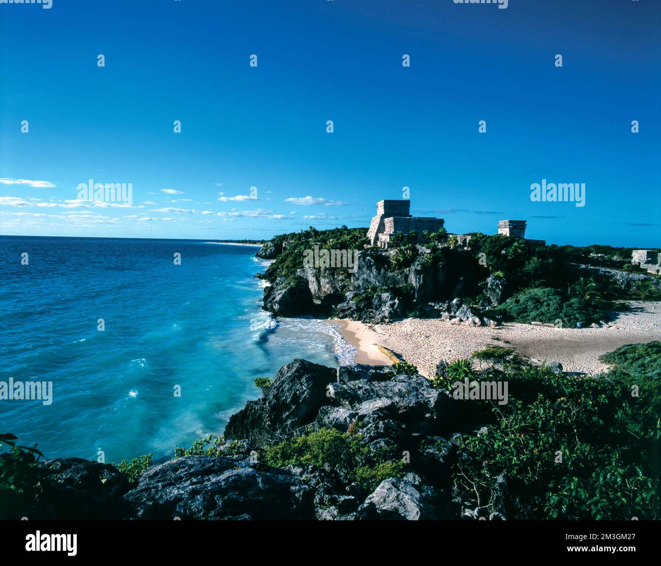 Archaeological zone of Tulum, Yucatan, Quintana Roo, Mexico Stock Photo ...