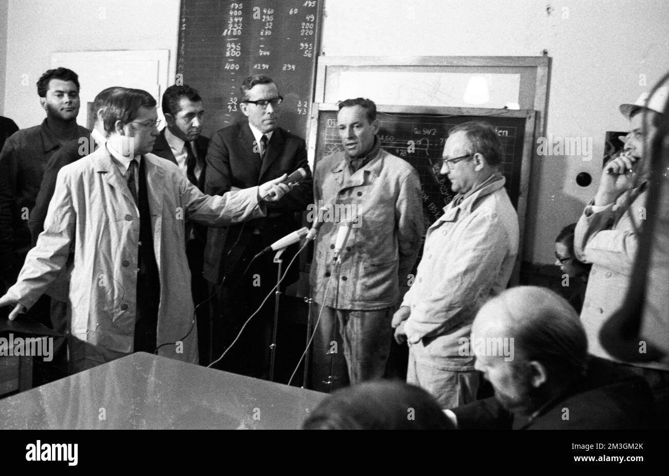 Nine miners of the Emil Emscher colliery were buried on 2. 10. 1969 ...