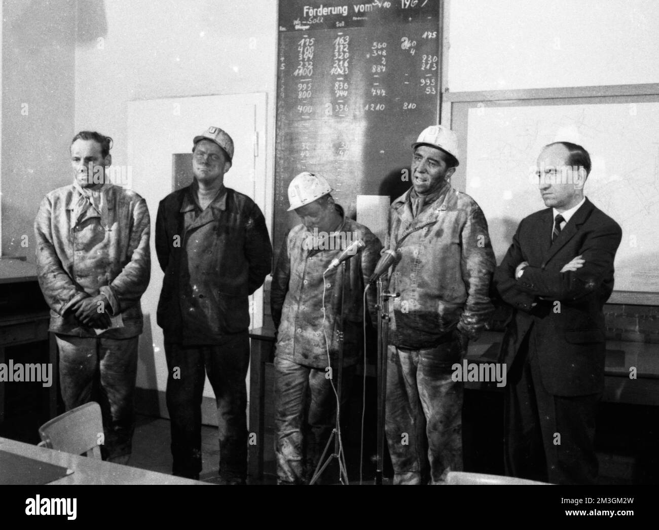 Nine miners of the Emil Emscher colliery were buried on 2. 10. 1969 ...