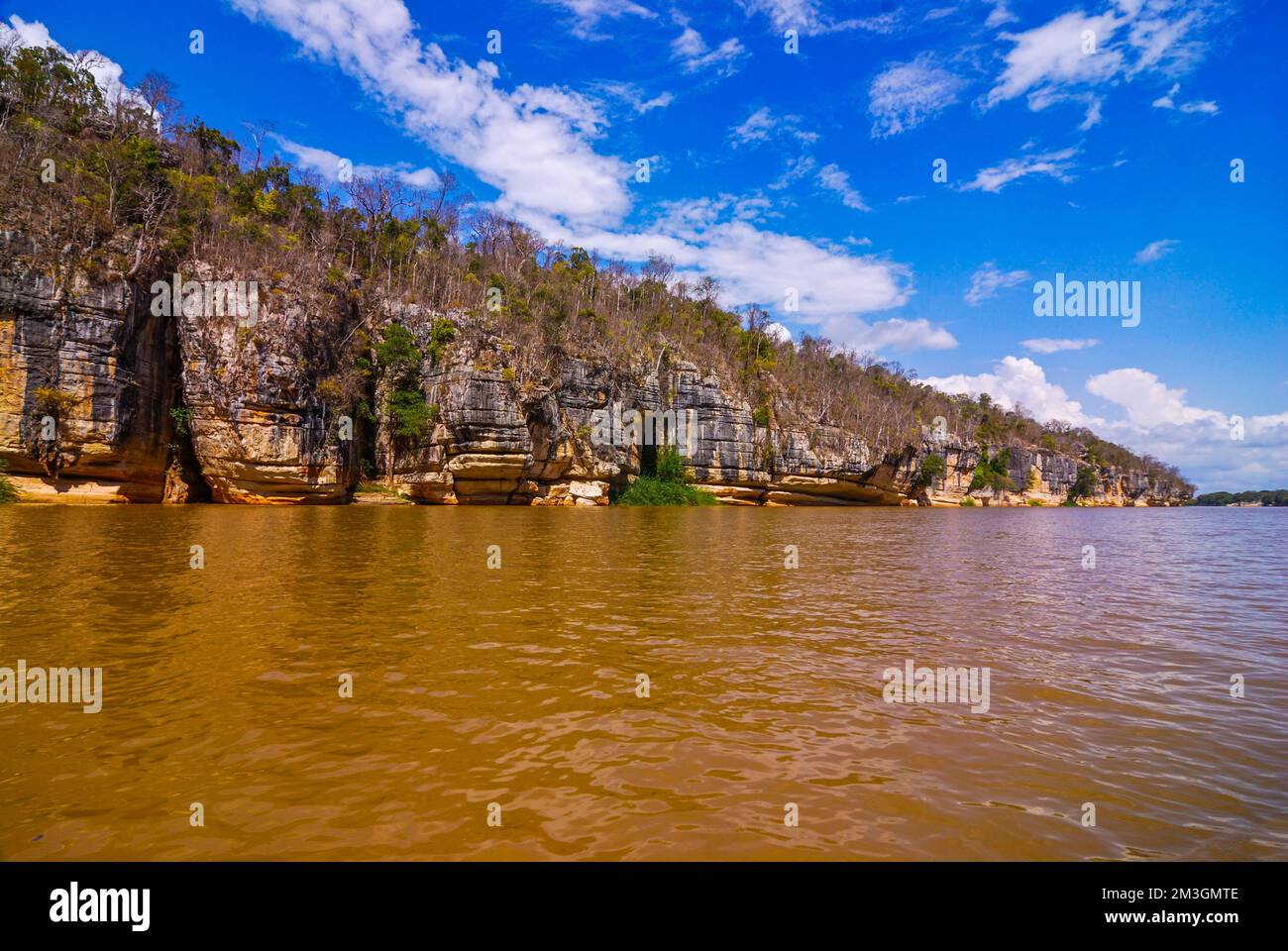 Cliffs on the Tsiribina river, Unesco world heritage sight, Tsingy De ...