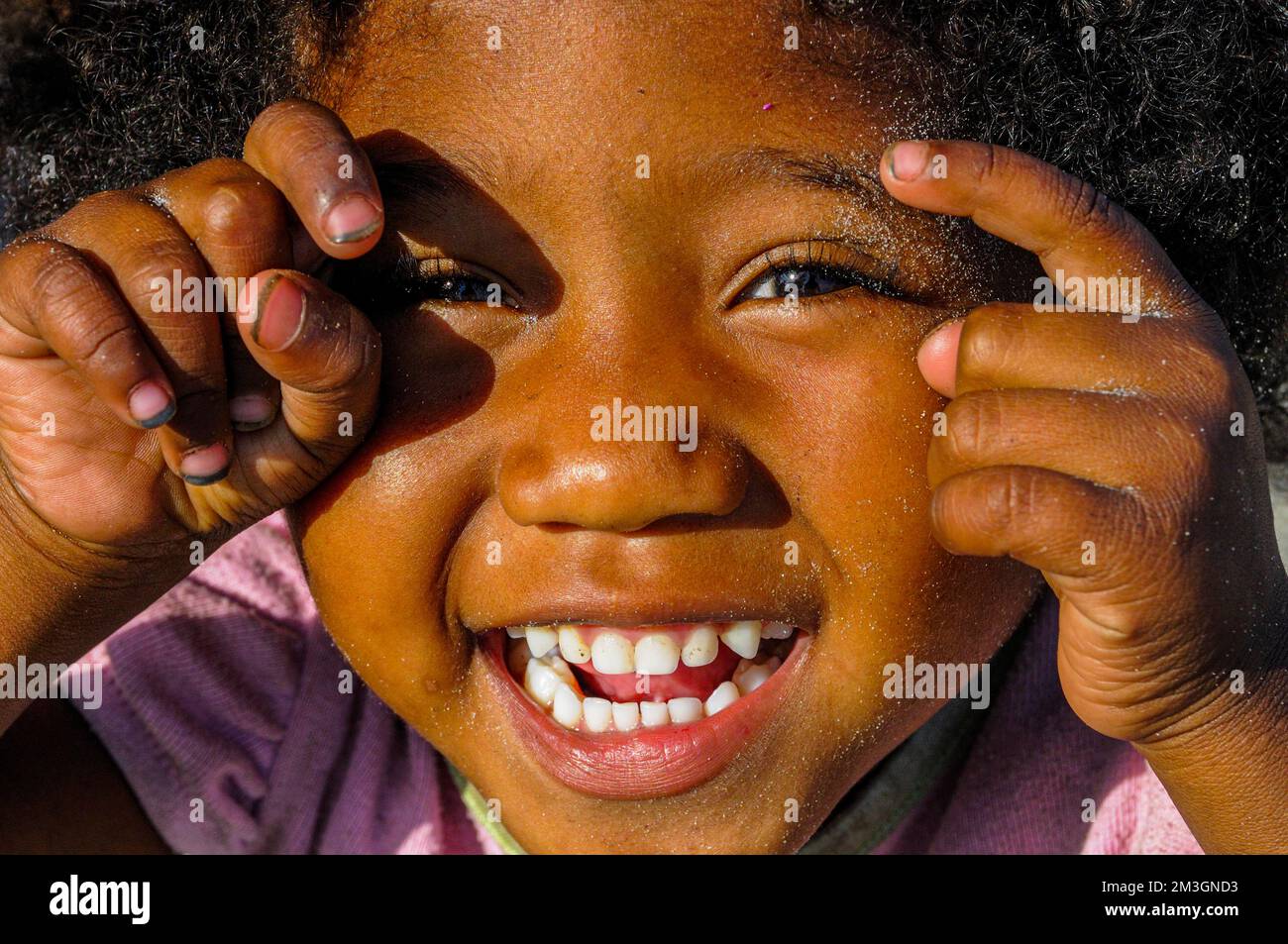 Pretty young girl, Fort Dauphin, Tolagnaro, southern Madagascar Stock ...