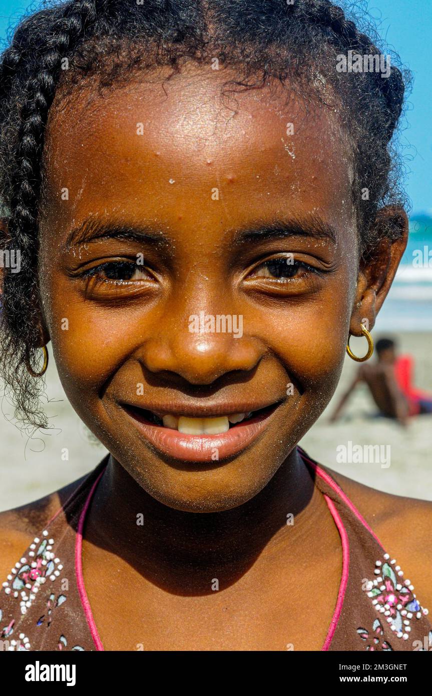 Pretty young girl, Fort Dauphin, Tolagnaro, southern Madagascar Stock ...