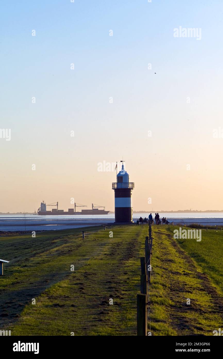 Little Prussian Lighthouse in Wremertief, Germany Stock Photo - Alamy
