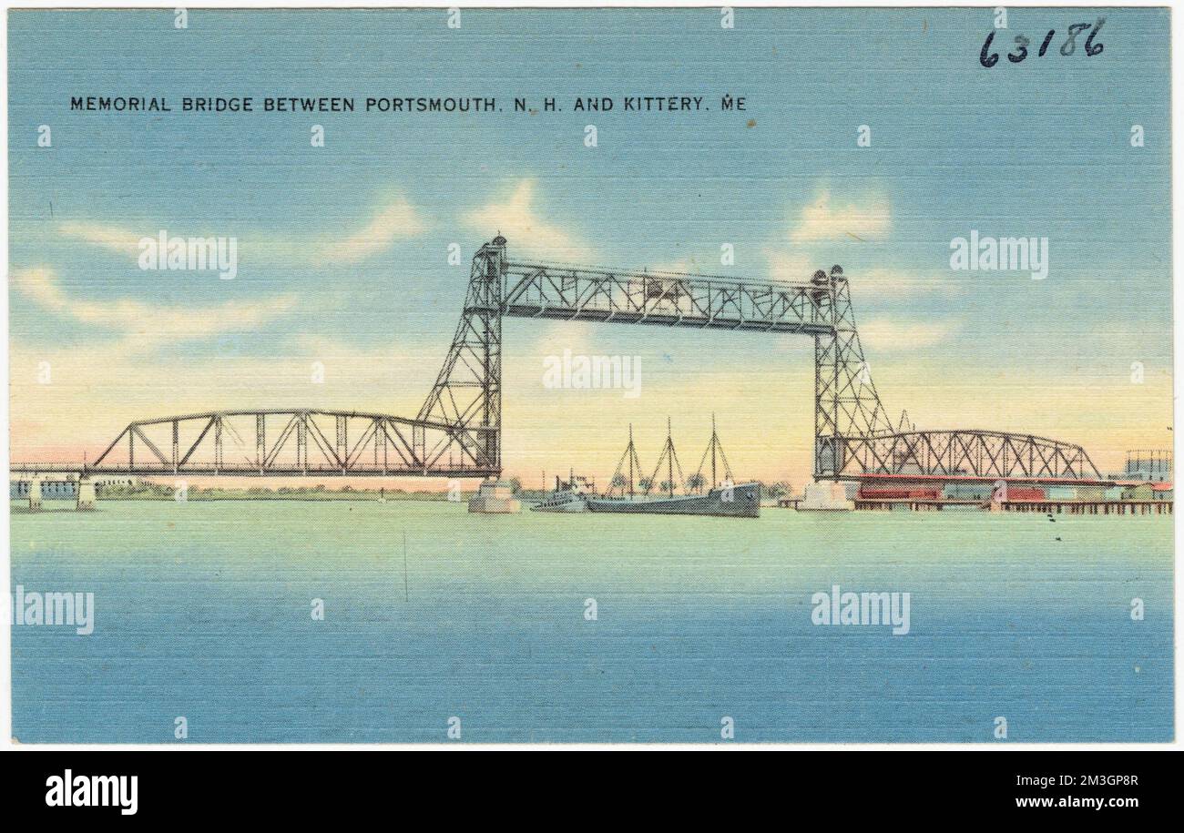 Memorial Bridge between Portsmouth, N.H. and Kittery, Me. , Bridges ...