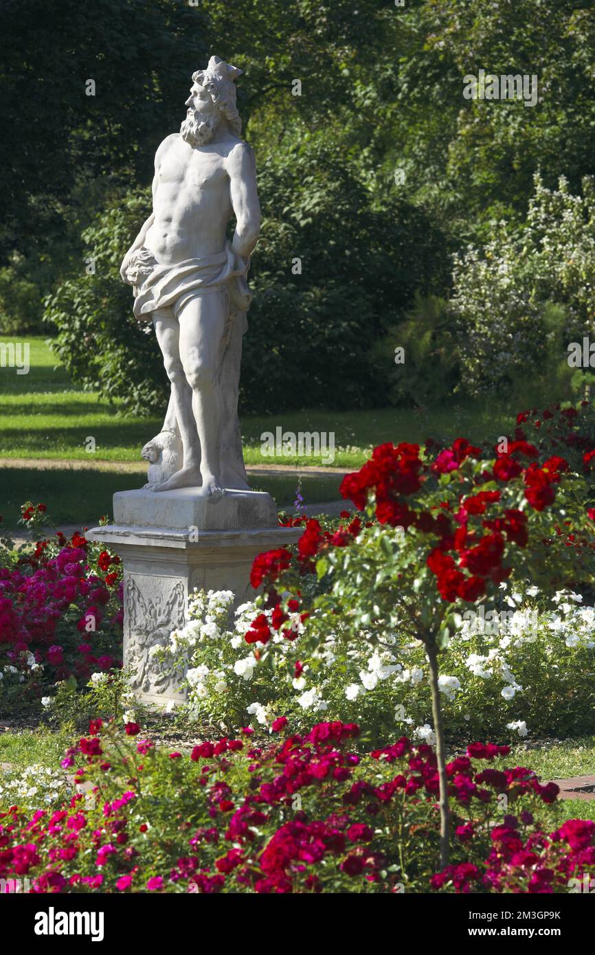 In the city garden of Bremen Vegesack Statue of Zeus, Germany Stock ...