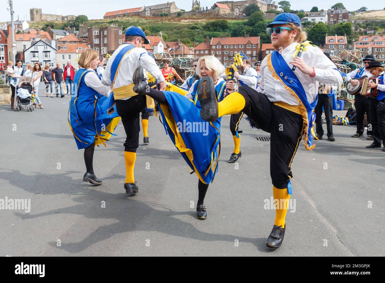 The Wakefield Morris Dancers at Whitby Folk week Stock Photo - Alamy