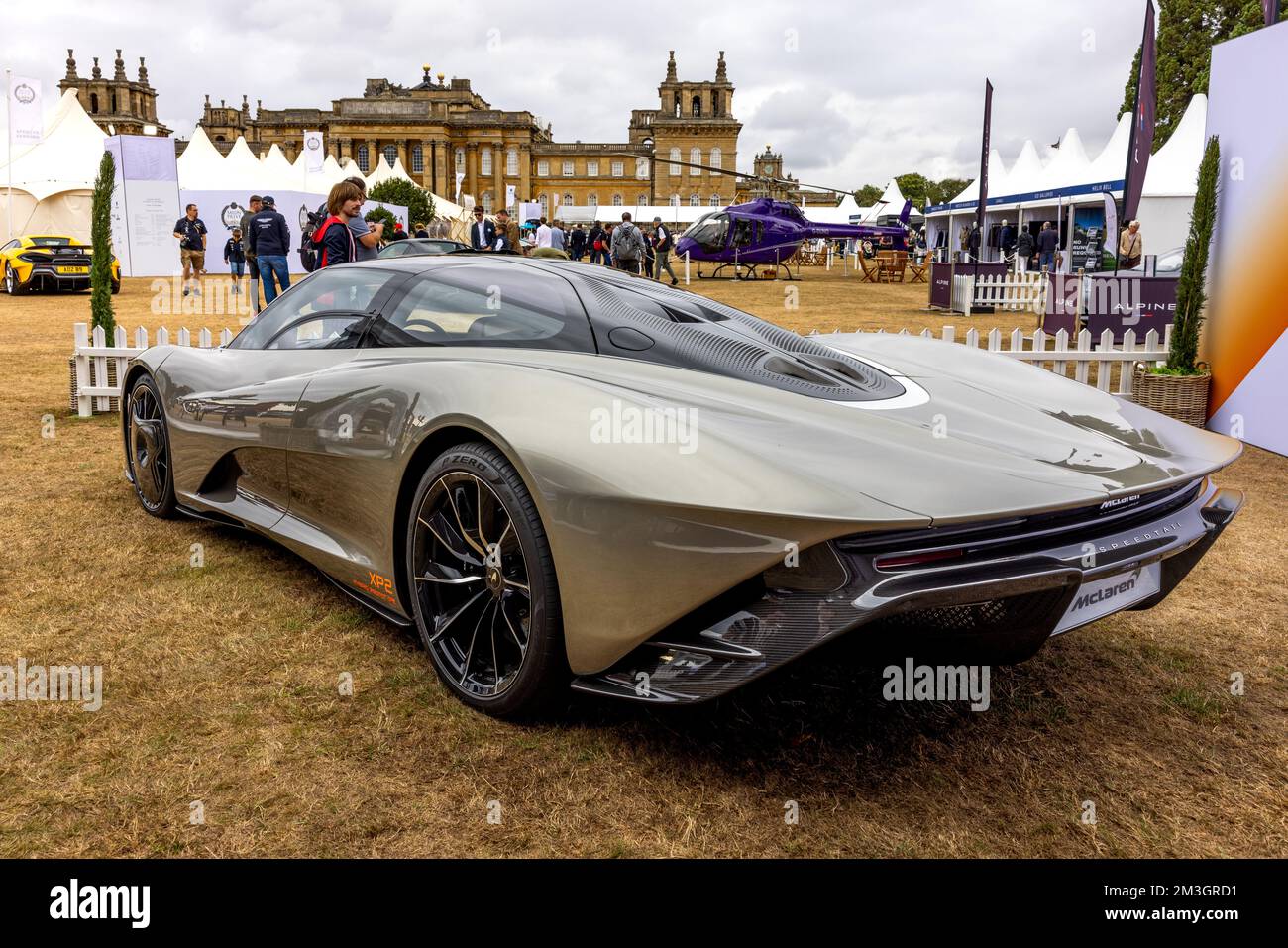 McLaren Speedtail, on display at the Concours d’Elégance motor show ...