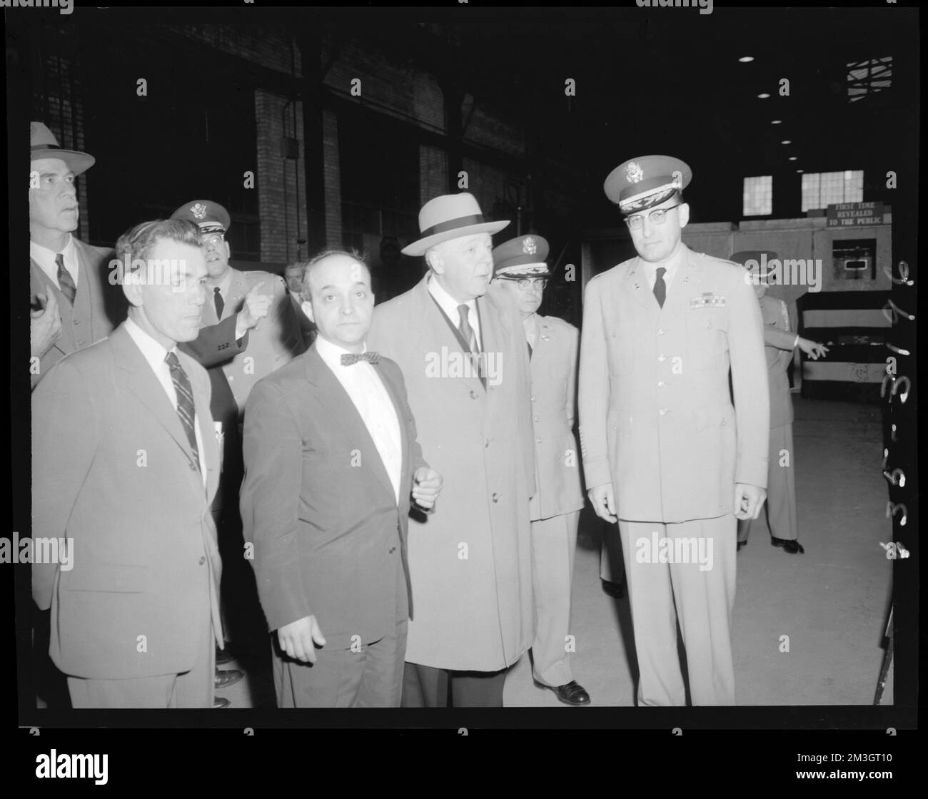 Men and officers touring facilities , Armories, Ordnance industry ...