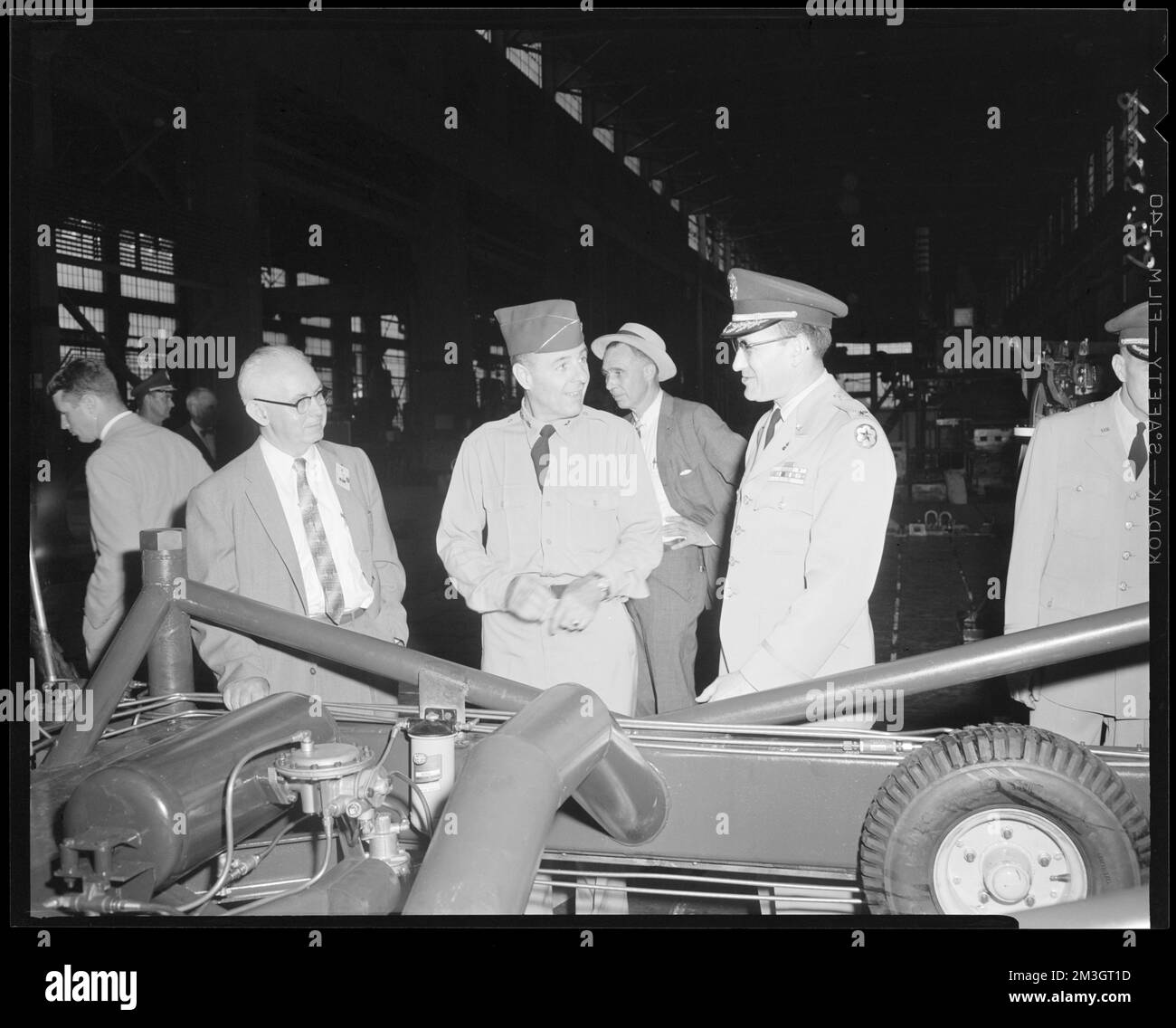 Men and officers touring facilities , Armories, Ordnance industry ...