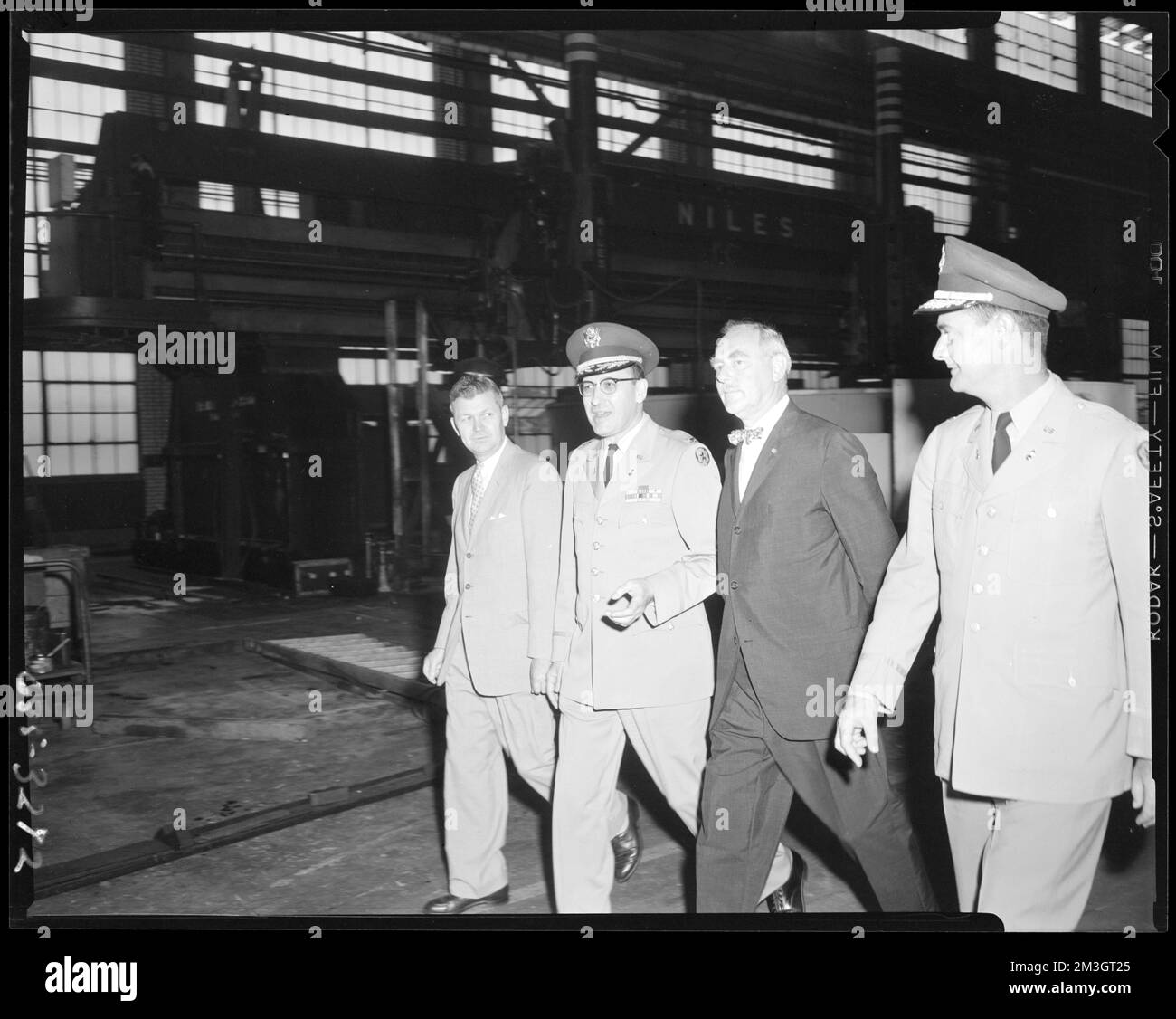 Men and officers touring facilities , Armories, Ordnance industry ...