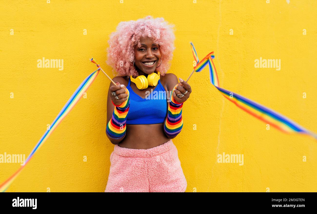 Beautiful woman skating with roller skates and having fun. Professional ...