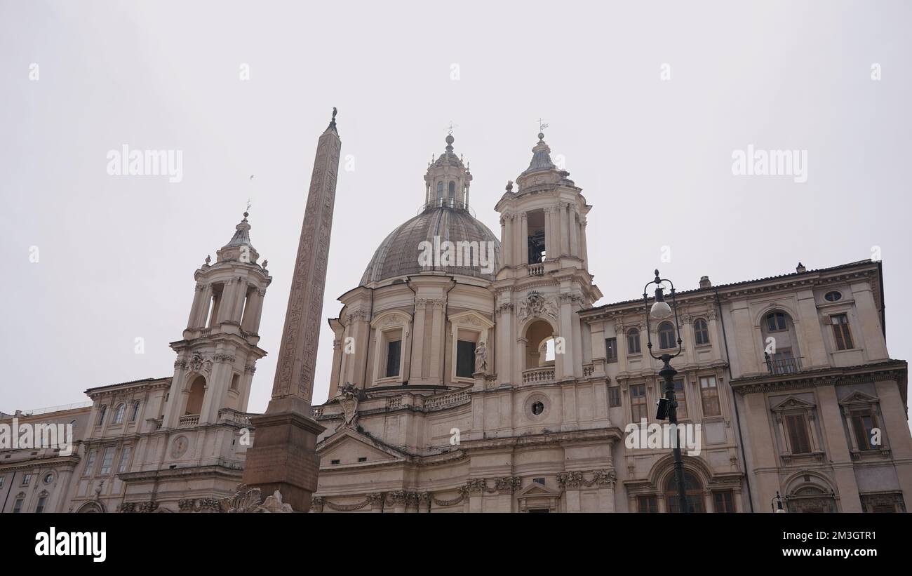 Beautiful old architecture. Action.Huge historical palaces of Italy ...