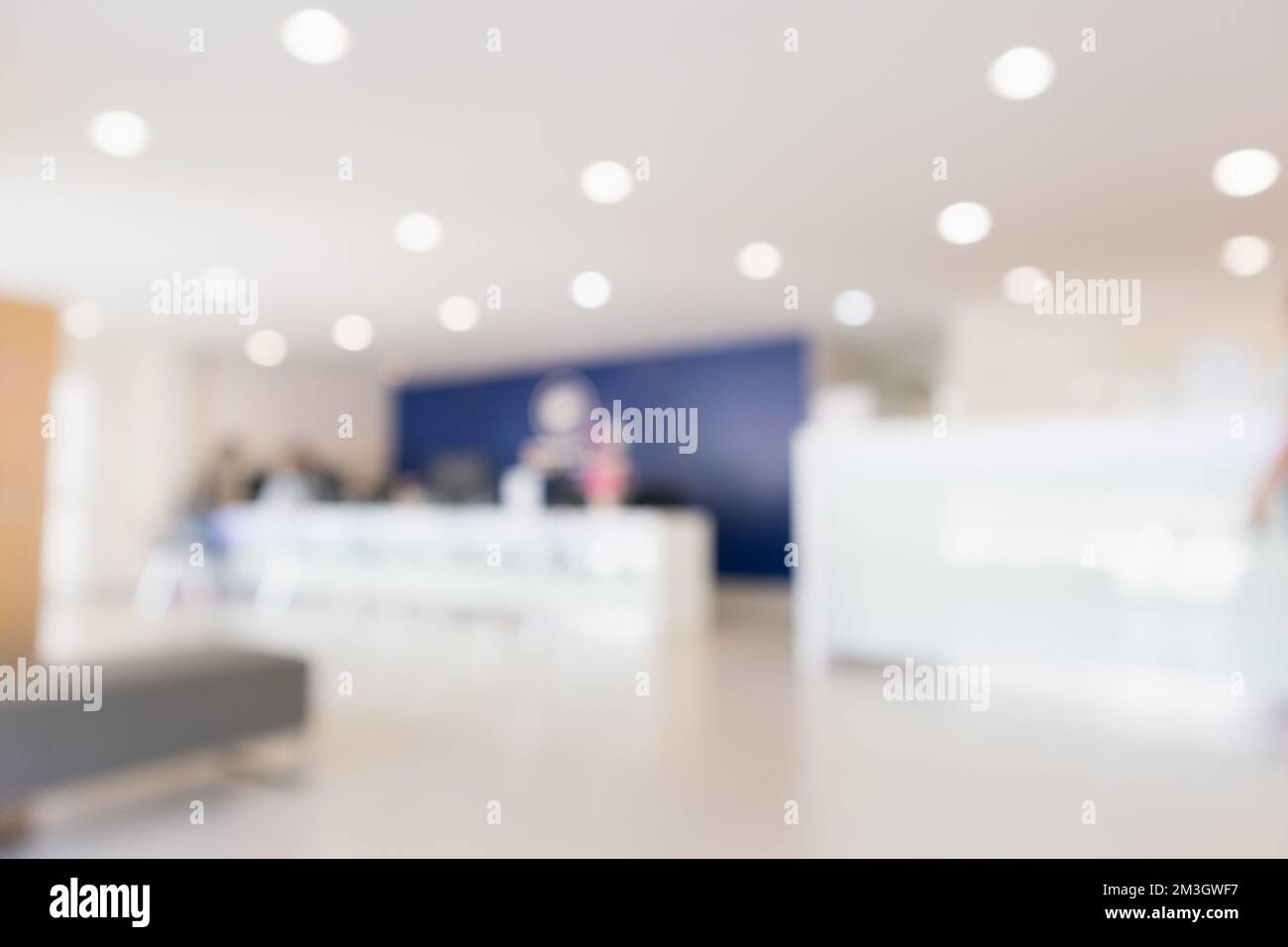 Abstract blur hospital clinic counter interior defocused medical ...