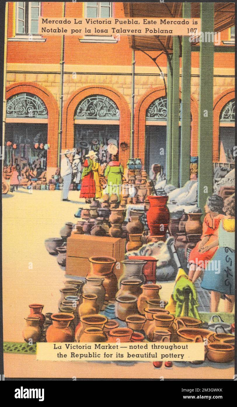 Mercado la Victoria Puebla. Este mercado is notable par la losa ...