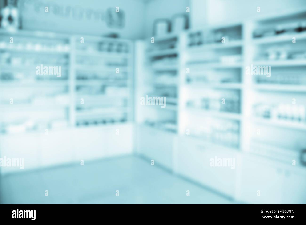 pharmacy shelves filled with medication blur background Stock Photo - Alamy