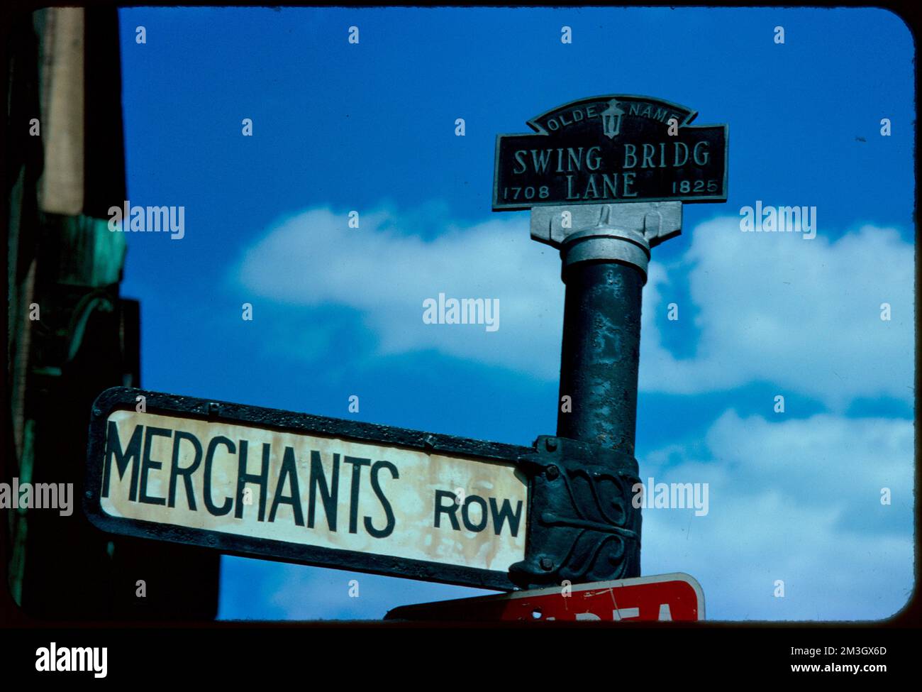 Merchants Row street sign, Boston , Traffic signs & signals. Edmund L ...