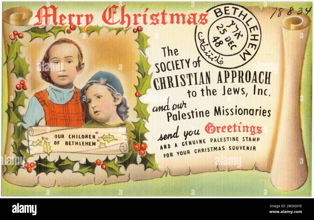 Merry Christmas. The Society of Christian Approach to the Jews, Inc ...