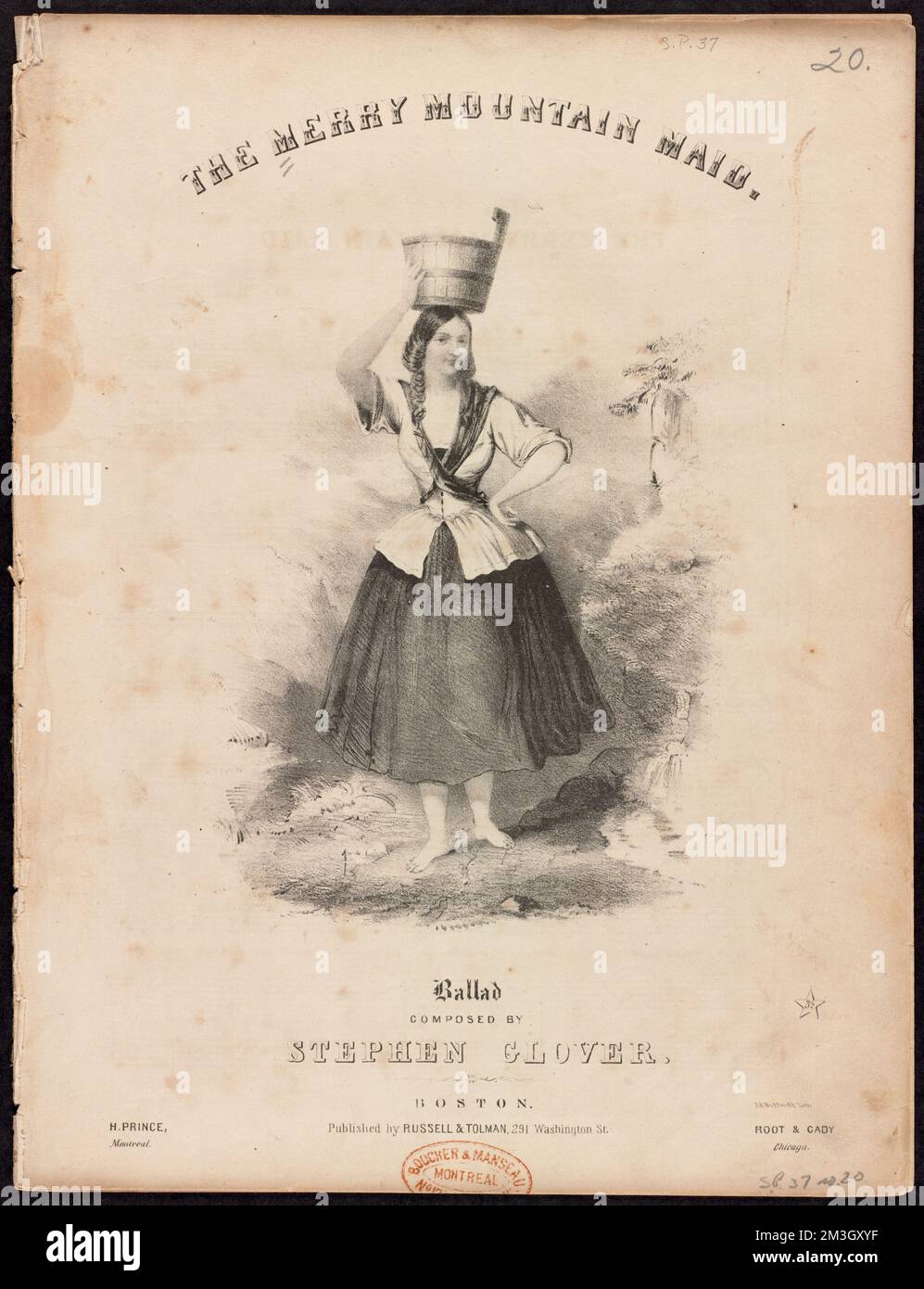 The merry mountain maid Stock Photo - Alamy