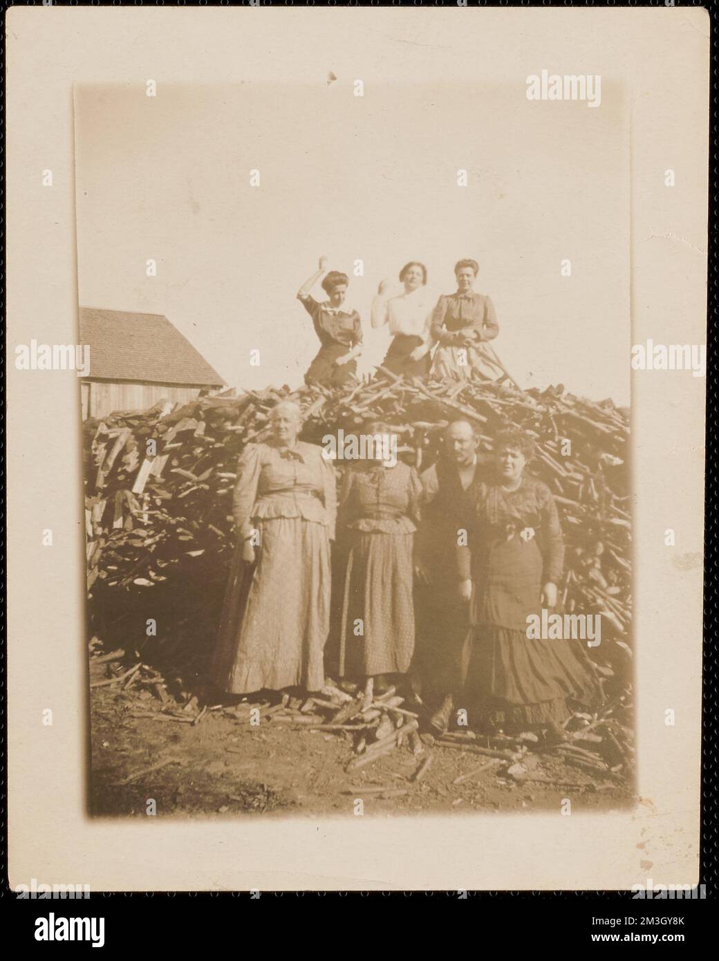 Messenger Family and Firewood , Tier, Jennie Middlebrook, 1871-1937 ...